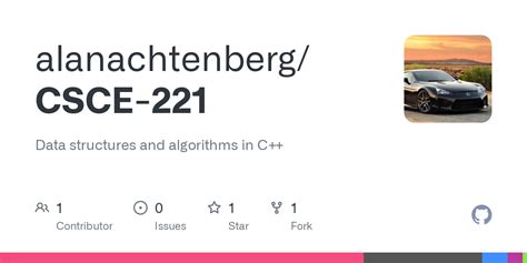 Github Alanachtenbergcsce 221 Data Structures And Algorithms In C