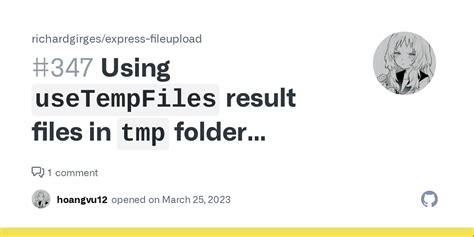 Using `usetempfiles` Result Files In `tmp` Folder Empty · Issue 347