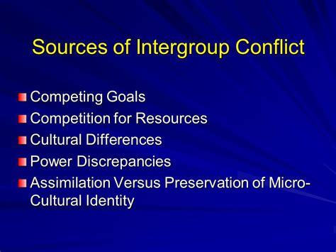 Intergroup Conflict