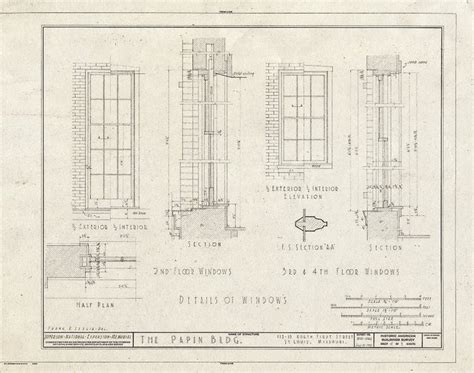 Blueprint Habs Mo96 Salu72 Sheet 4 Of 5 Papin Building 113 115