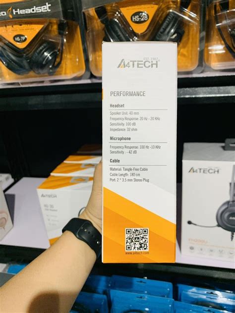 A4tech Hs 9 Stereo Headset Dual Jack Audio Headphones And Headsets On