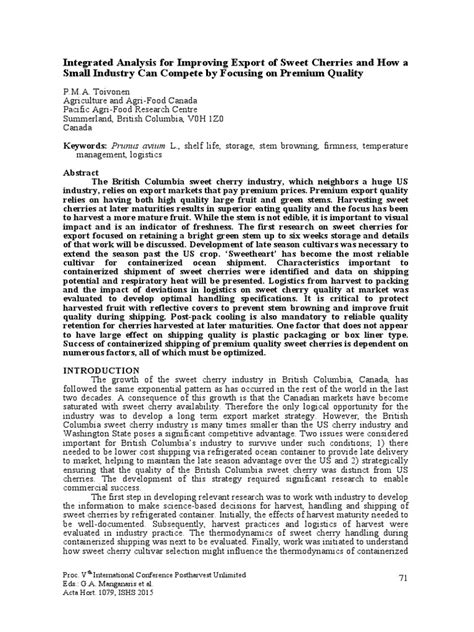 06 Toivonen Pdf Cherry Solubility