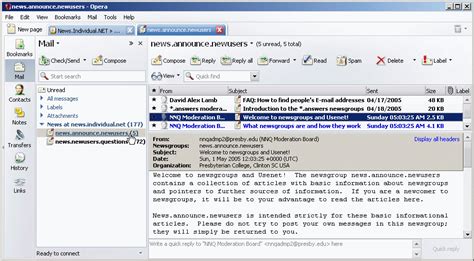 Program Configuration For Opera 8 News Individual NET