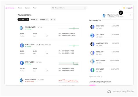 How To Migrate Liquidity From Uniswap V3 To Uniswap V4 Uniswap Labs