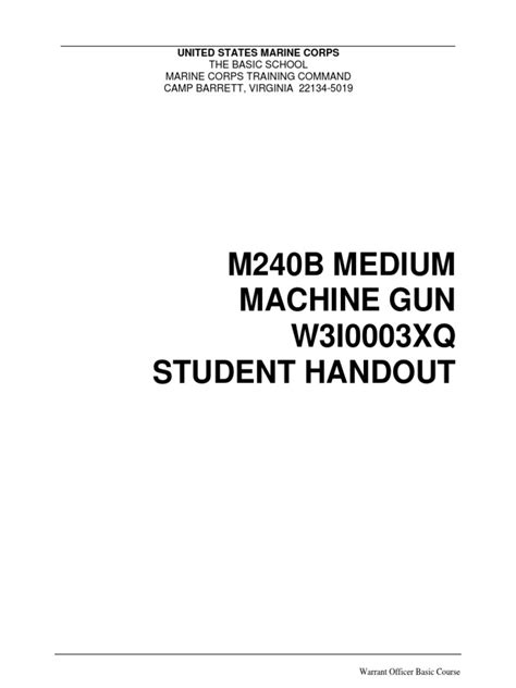 Understanding The M240b Medium Machine Gun A Guide To Operation