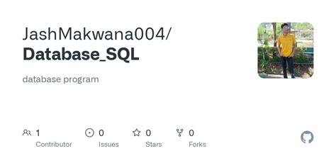 Github Jashmakwana004databasesql Database Program