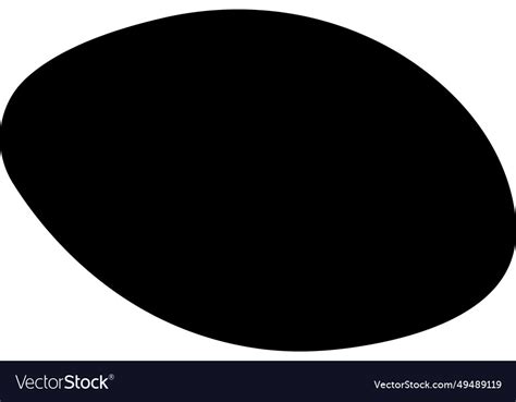 Blotch Shape Black Flat Random Abstract Liquid Vector Image