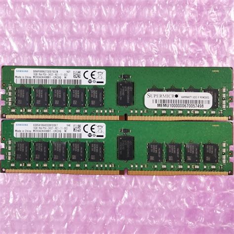 Yahoo オークション 【動作確認済み】samsung Ddr4 2400 16gb 2枚セ