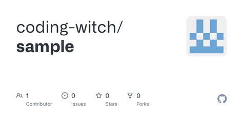 Github Coding Witch Sample