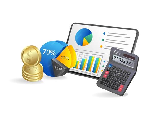 Premium Vector 3d Isometric Illustration Concept Of Business Result Calculation Analysis