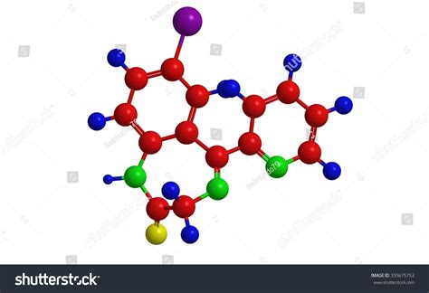 Molecular Structure Bromazepam Lexaurin Benzodiazepine Drug Stock Illustration 335675753