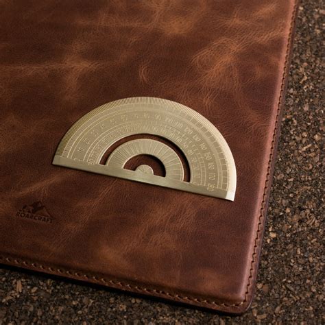 Brass Protractor Roarcraft Wolf And Badger