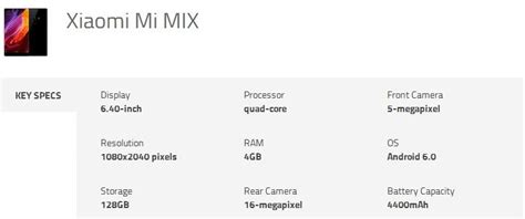 Xiaomi Mi Mix Launched Price Full Phone Specifications Release Date And More Techfoogle