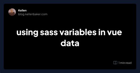 Using Sass Variables In Vue Data