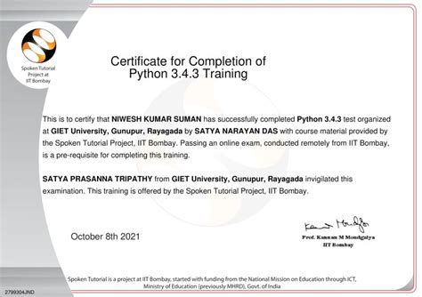 Spokentutorial Iitbombay Python Niwesh Kumar Suman