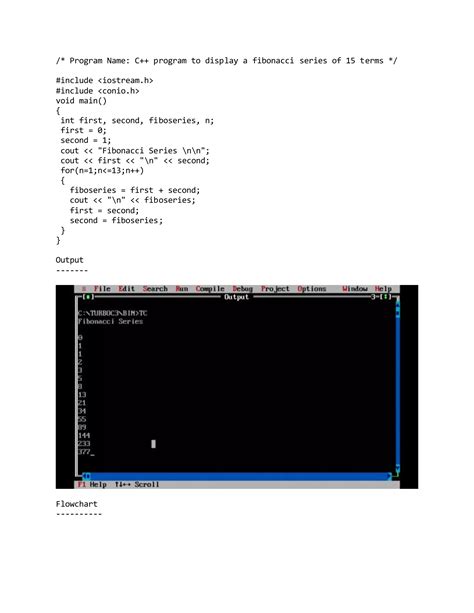 Fibonacci Series Program In C Pdf