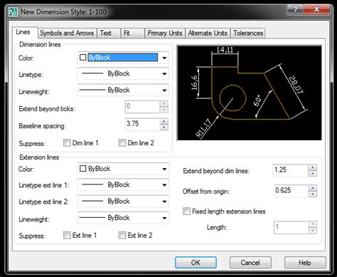 Cara Mengatur Dimensi Pada Autocad