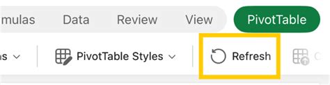 Refresh Pivottable Data Microsoft Support Refresh Pivottable Data Microsoft Support