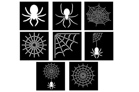 Spiders Stencil Spider Web Stencil Spiders And Spider Web Svg Digital