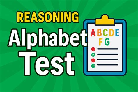 Reasoning Alphabet Test जानिए इसे Solve करने का सबसे आसान तरीका