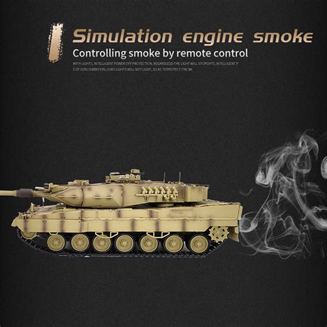 1 16 Rc Tank 2 4g German Leopard 2a7 Main Battle Tank Vehicle Model To