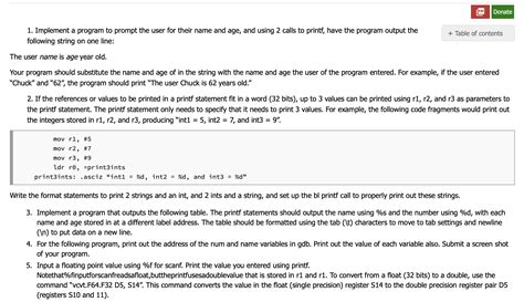Solved Please Do 1 2 5 Use Assembly Languagefor 2 And 5