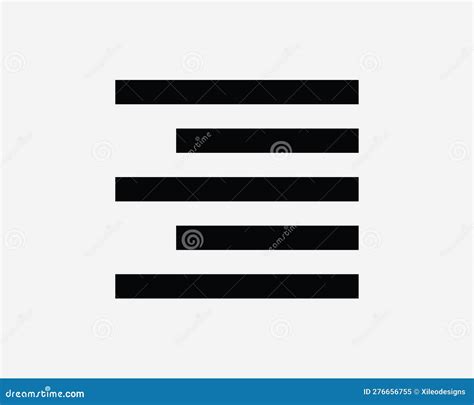 Align Right Icon Word Document Text Edit Paragraph Page Alignment Grid Line Navigation Menu