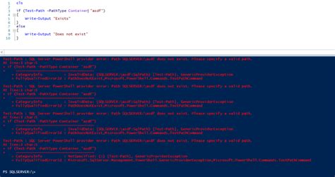 Powershell Test Path Is Erroring Instead Of Returning Truefalse