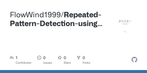 github flowwind1999 repeated pattern detection using cnn activations