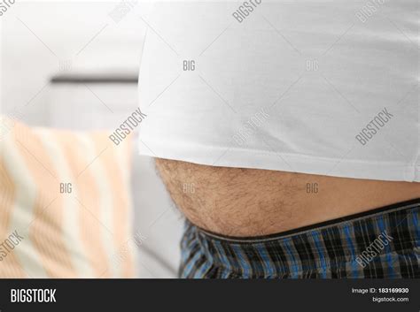 Man Big Beer Belly Image Photo Free Trial Bigstock