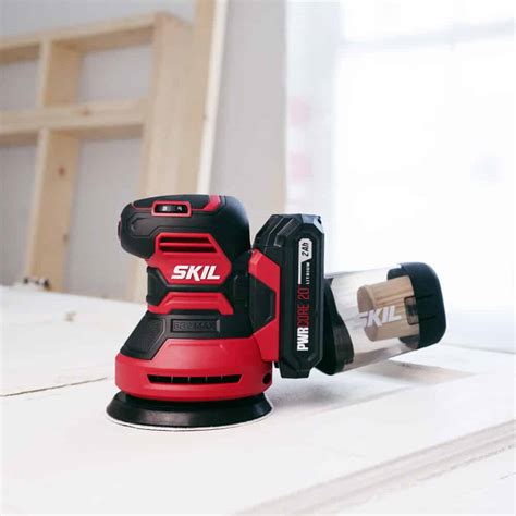 SKIL PWR CORE 20 Volt Cordless Variable Random Orbital Sander With Dust