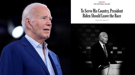 Too Big A Bet New York Times Editorial Board Calls For Biden To Drop