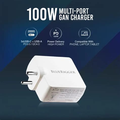 Gan Charger 100w Bluerigger