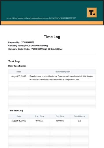 Free Shadowing Hours Log Template To Edit Online