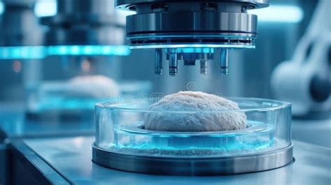 A Cell Sample Is Meticulously Examined With Cutting Edge Technology In A Modern Laboratory