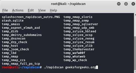 RapidScan The Multi Tool Web Vulnerability Scanner In Kali Linux GeeksforGeeks