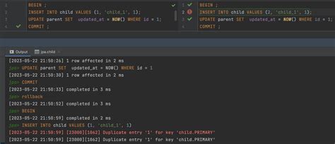 트러블슈팅 Db 외래키foreign Key와 데드락deadlock 그리고 쿼리 지연 실행