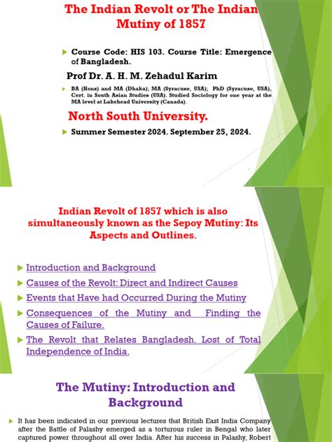 Lecture No 9 The Indian Revolt Of 1857 Pdf Indian Rebellion Of