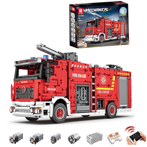 Technik Feuerwehrauto Mit Wassertank 22008 Technik Lkw Feuerwehr Auto