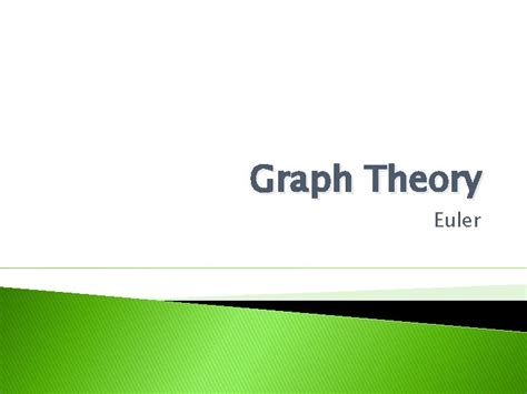Graph Theory Euler Eulers Theorem A Path On