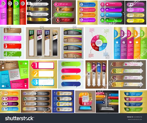 Colorful Modern Text Box Template Website Stock Vector Royalty Free