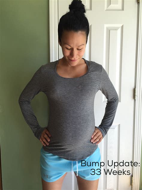 Pregnancy 33 Weeks Bump Update Diary Of A Fit Mommy