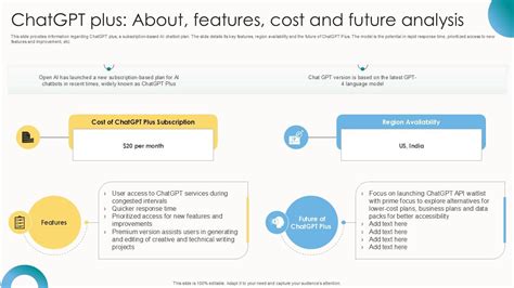 Chatgpt Plus About Features Cost Chatgpt Generative Pre Trained Ppt Example Chatgpt Ss V Ppt