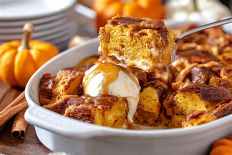 Pumpkin Bread Pudding Easy Cozy And Full Of Fall Flavor Ritzy Recipes