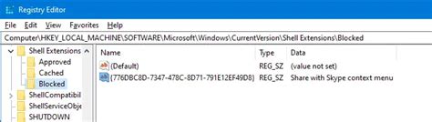 Remove “share With Skype” From Right Click Menu In Windows 10