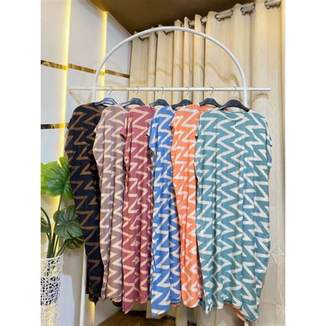 Jual New Arrival Daster Soft Motif Zig Zag Jumbo Dan Pastinya Busui