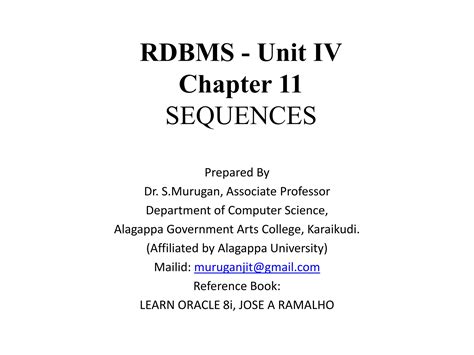 sequnces lecture notes unit4 chapter11 sequence ppt