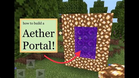 Aether Portal Tutorial Minecraft Bedrock No Mods Youtube