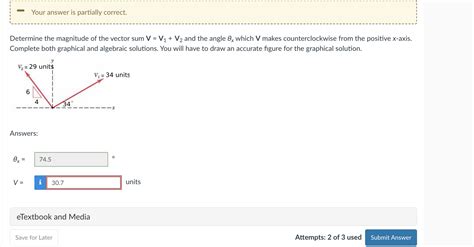 Solved Determine The Magnitude Of The Vector Sum Vv1v2