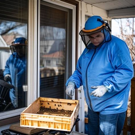 Free Beekeeper Inspecting Hive Image Download At Stockcake